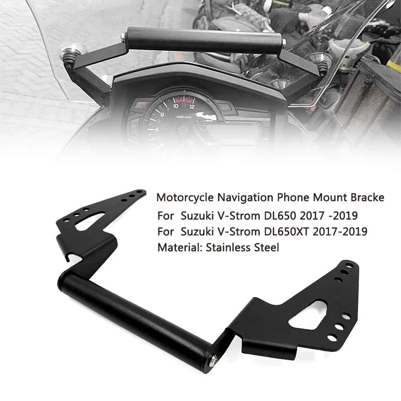 Windscren-Bracket-Mount-Smartphone-GPS-Holder-For-Suzuki-Vstrom-DL-650 ...