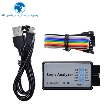 Tzt Usb Logic Analyzer 24Mhz 8 Kanaal 24M/Seconden Logic Analyzer Debugger Voor Arm Fpga Logic ...