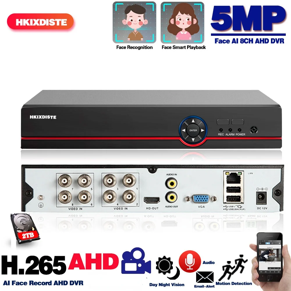 H-265-Security-CCTV-AHD-DVR-8-Channel-5MP-6-in-1-Hybrid-Digital-Video ...