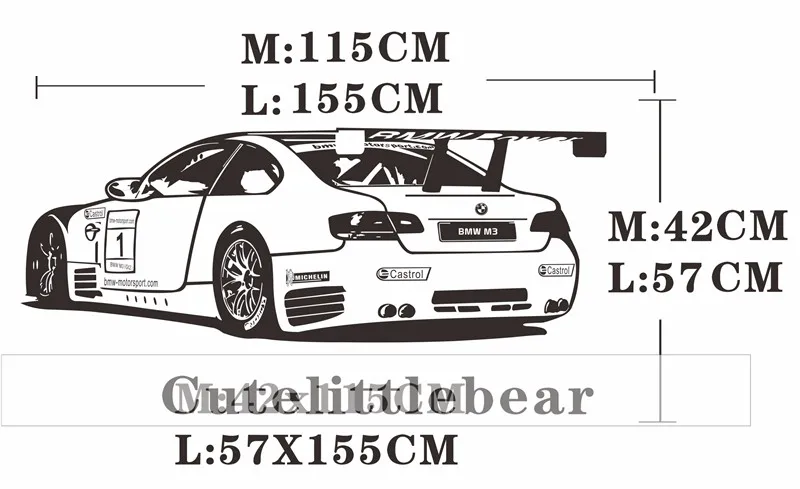 Bmw M3 Logo Decal