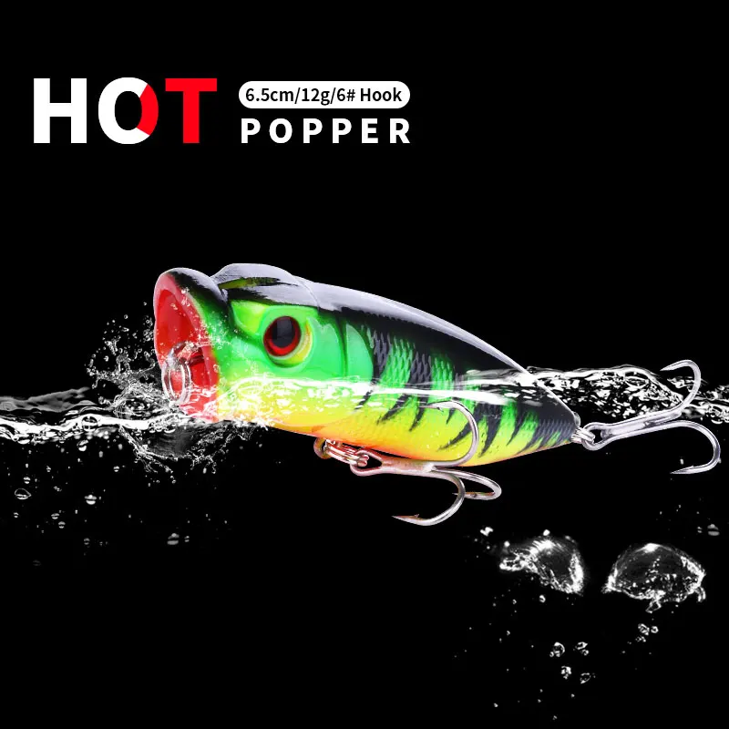 Fishing Lure Poper Crankbaits | Fishing Lure Hard Bait Poper | Fishing ...