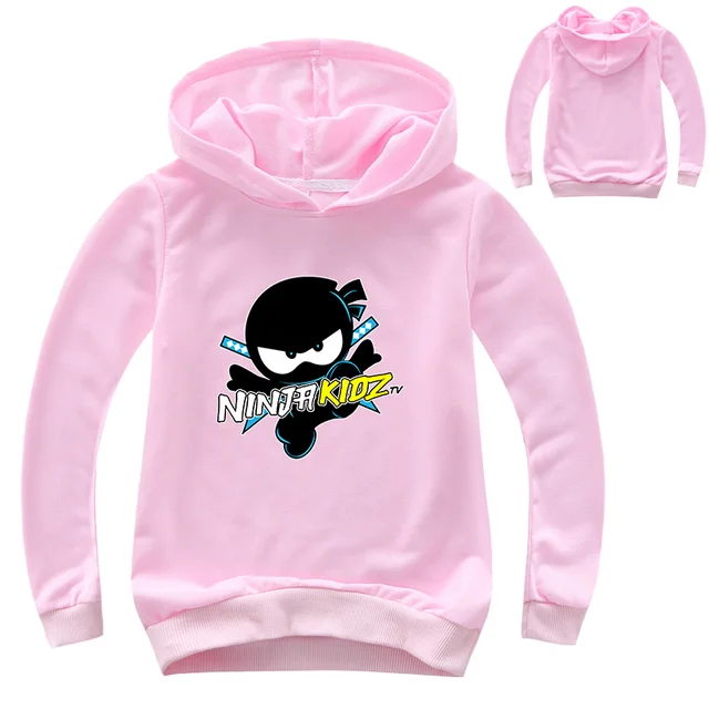Boys Hooded Girls T Shirt NINJA KIDZ Kids Casual Sweatershirt Child ...