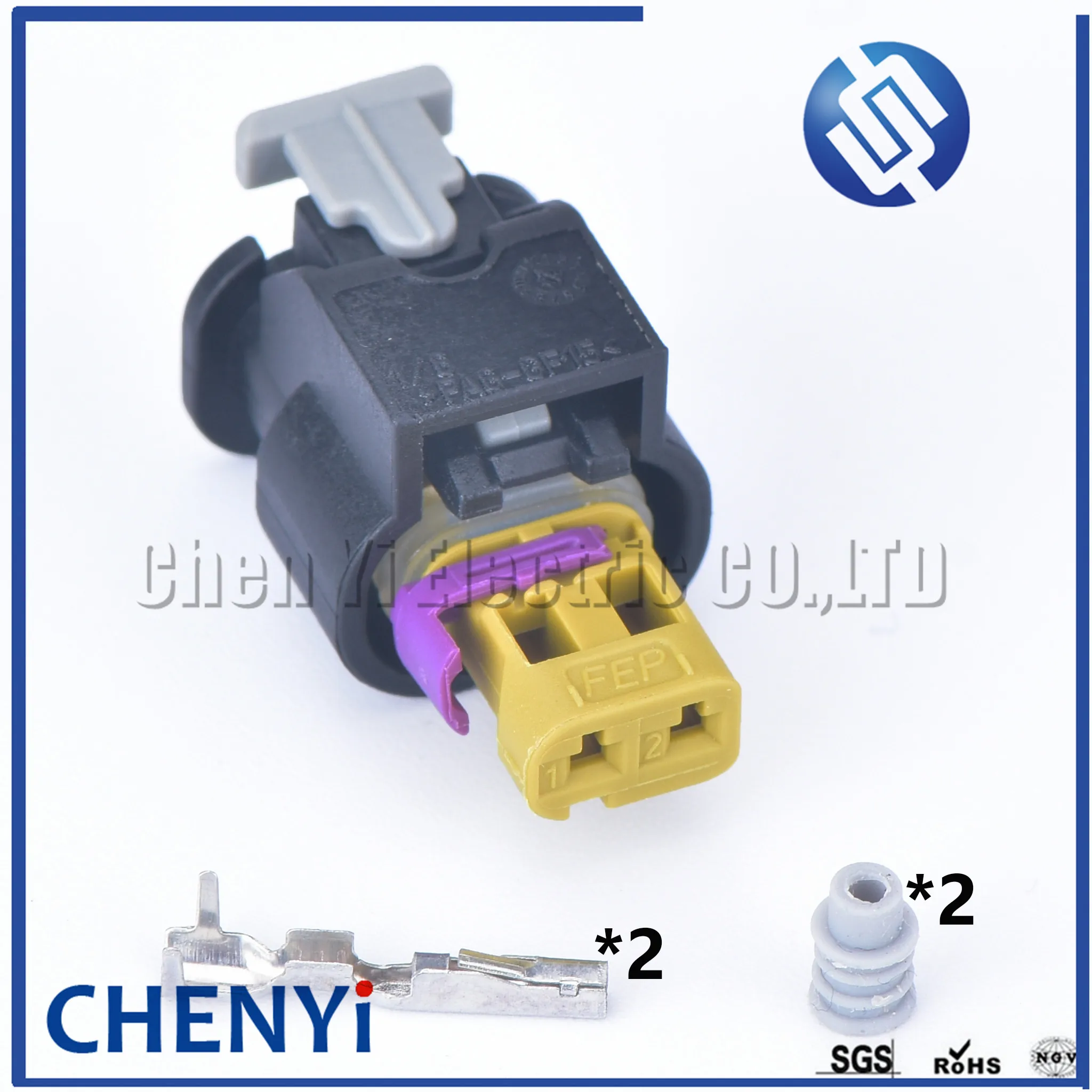 1-set-2-Pin-Female-Side-Impact-Sensor-Plug-Fuel-Injector-Connector-Plug ...