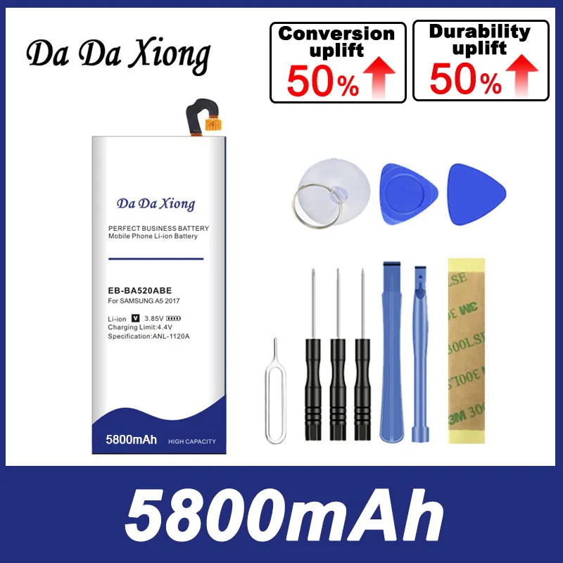 5800mAh-High-Quality-Battery-For-Samsung-A5-2017-A520-SM-A520D-SM-A520S ...