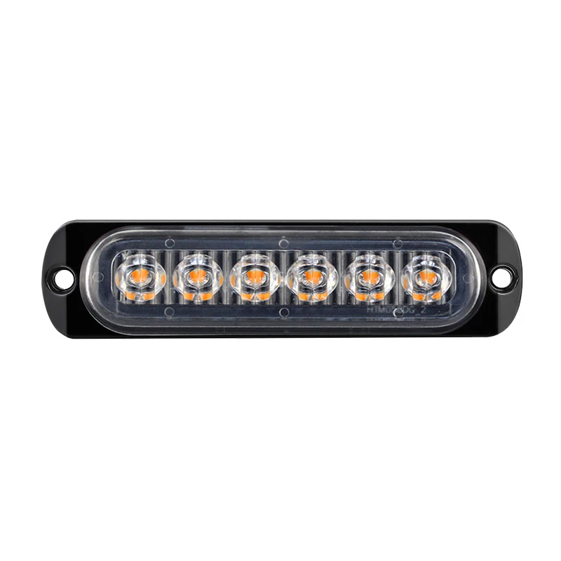 Car Truck Bulb 6 Led Strobe Light Kit Ultra Thin Freight Side Lamp Bar ...