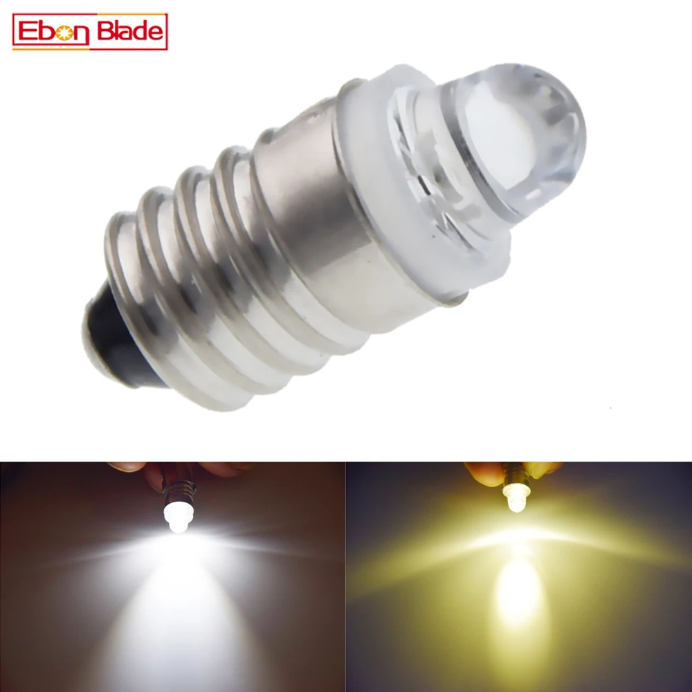 100pcs E10 Screw Led Flashlight Bulb 3v 12v Dc Light Replacement ...