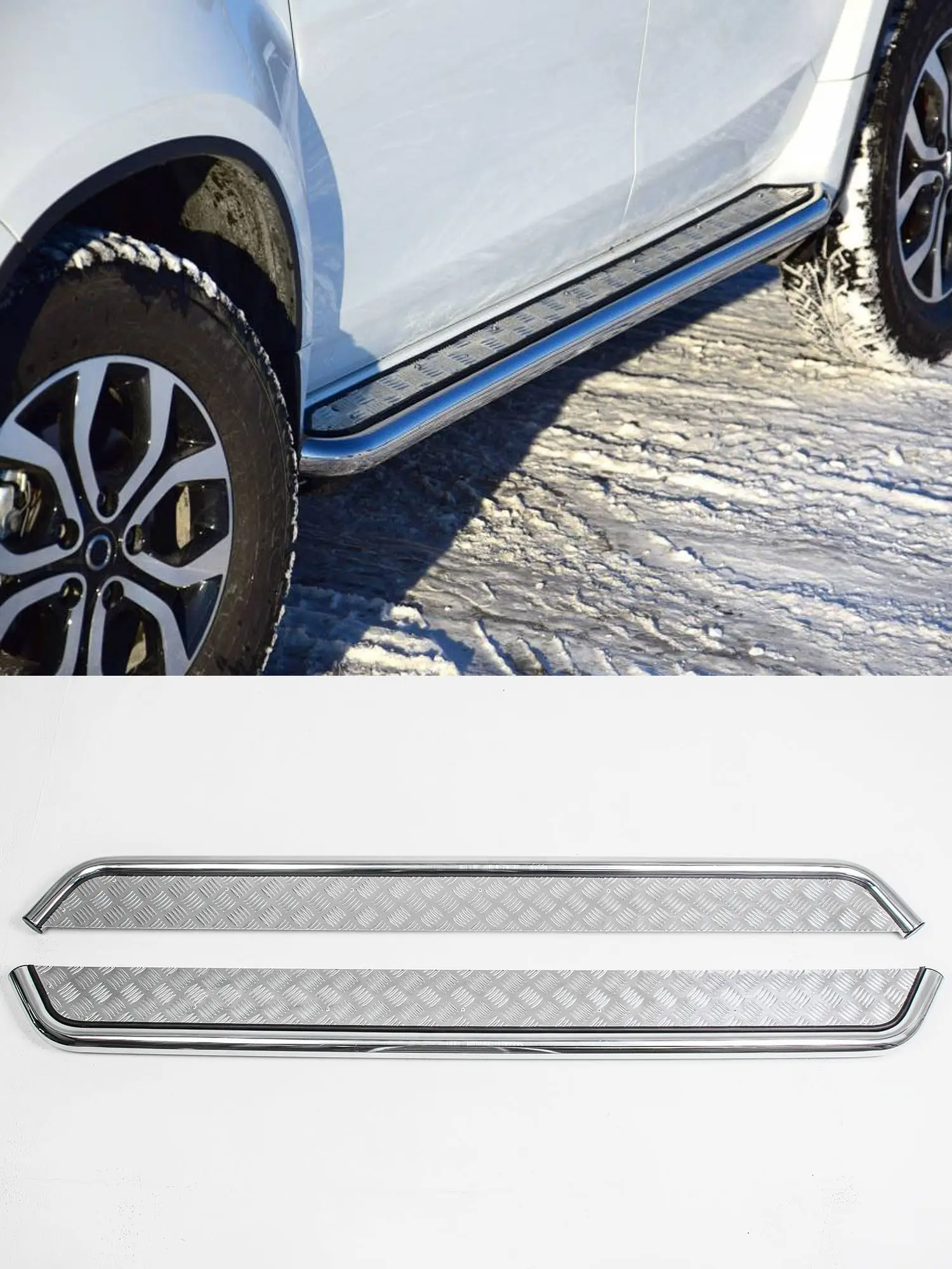 Running boards stainless steel for Renault Duster - AliExpress 34