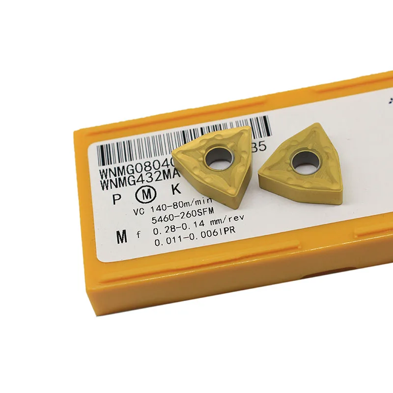 WNMG080408 MA US735 внешние токарные инструменты, твердосплавные вставки WNMG 080408, режущий ...
