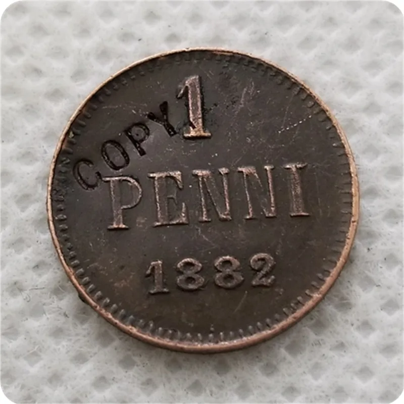 1882-1884-FINLAND-1-PENNI-COIN-COPY-commemorative-coins-replica-coins ...