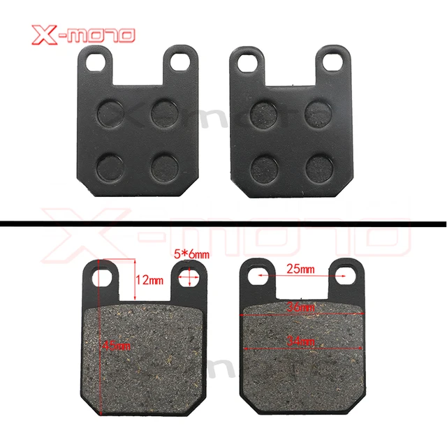 Motorcycle Brake Pads 50cc - 250cc ATV Quad Go Kart most chinese Dirt ...