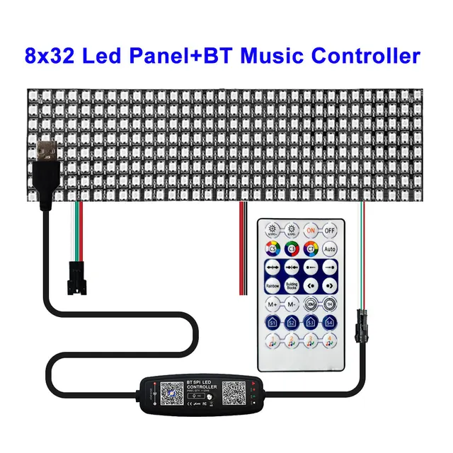 DC5V WS2812B Led Panel Individually Addressable Screen Matrix With ...
