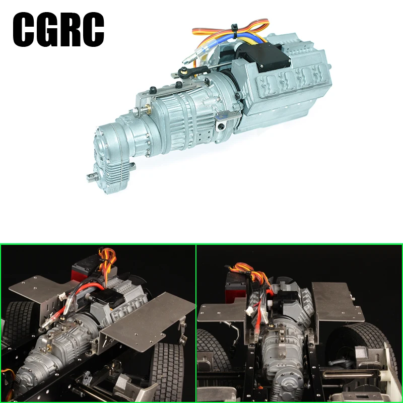 All metal 3 speed Gearbox for 1/14 Tamiya RC Truck Trailer Tipper ...