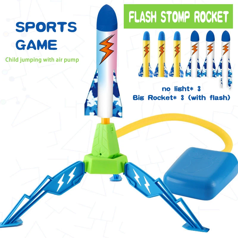 Stomp-Rocket-Launcher-Sport-Game-Outdoor-Garden-Child-Adjustable-Air ...