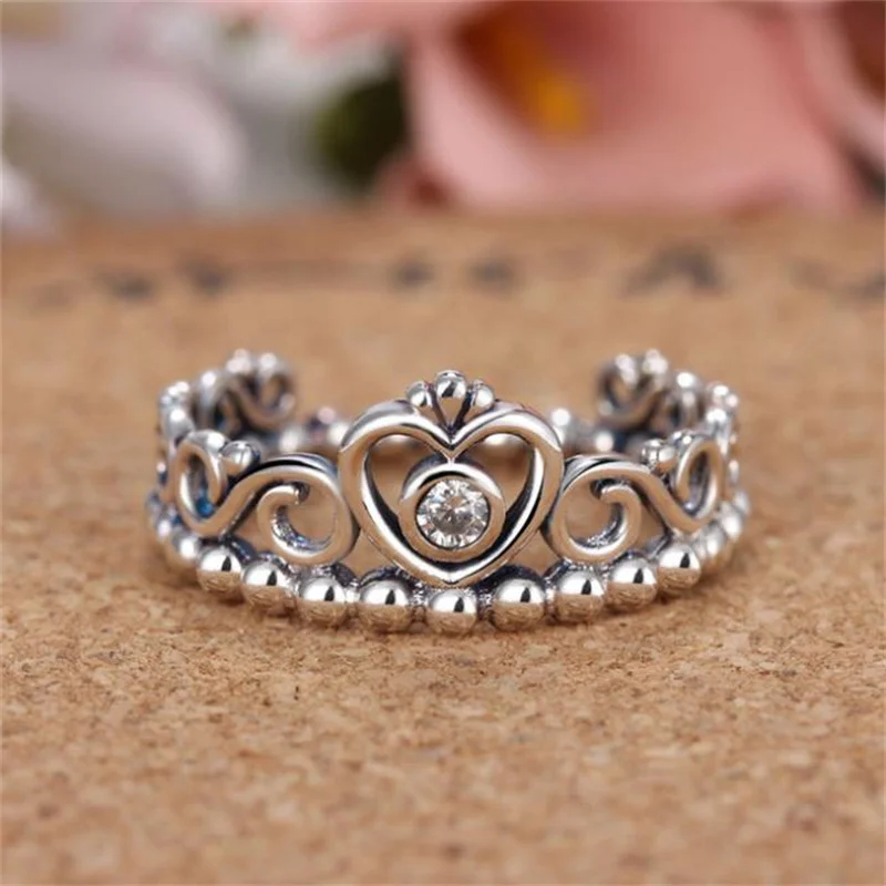 Hot-Selling-Silver-Color-Ring-Hollow-Love-Heart-Crown-Party-Ring-Ladies ...