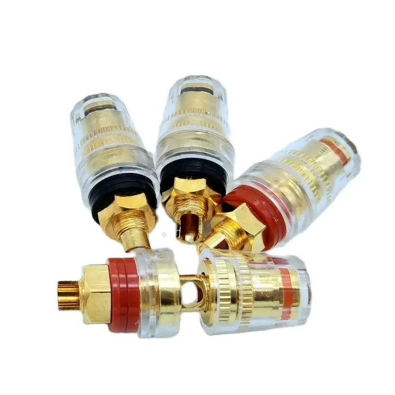 4Pcs-High-Quality-Brass-Gold-Plated-4mm-Banana-Socket-Terminal-Binding ...