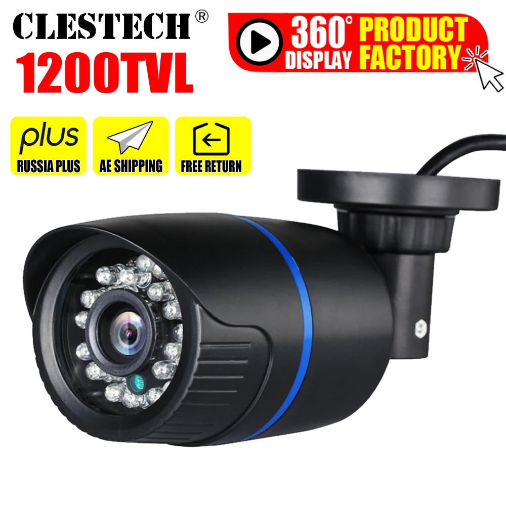 Wholesale Real 1200TVL Cmos HD CCTV Camera IRCUT 24led 30m Night Vision ...