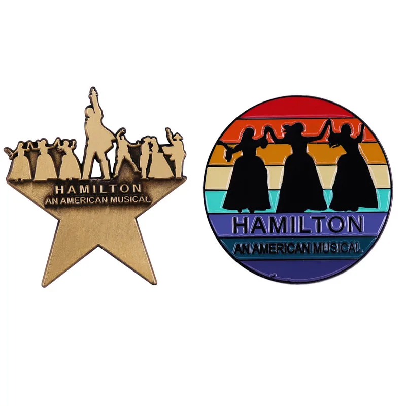 American-Musical-Hamilton-Brooch-and-Enamel-Pin-Broadway-Musical-Fan ...