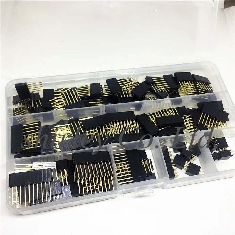 120pcs-Single-Row-Female-Socket-Box-2-54mm-1-6P-8P-10P-Single-Row-Pin ...
