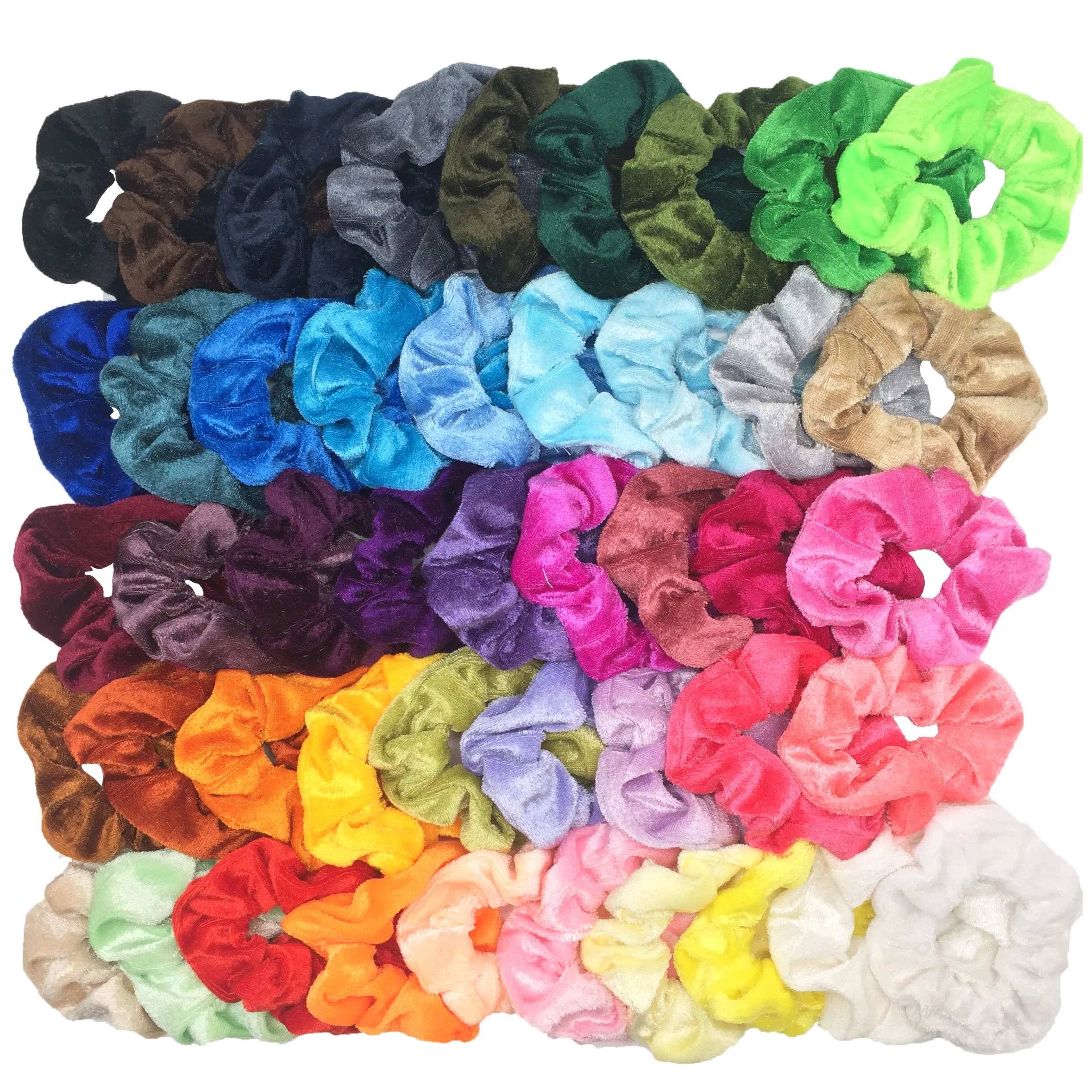 10-6pcs-Velvet-Scrunchies-Hair-Ties-Accessories-Ornaments-Elastic-Bands ...