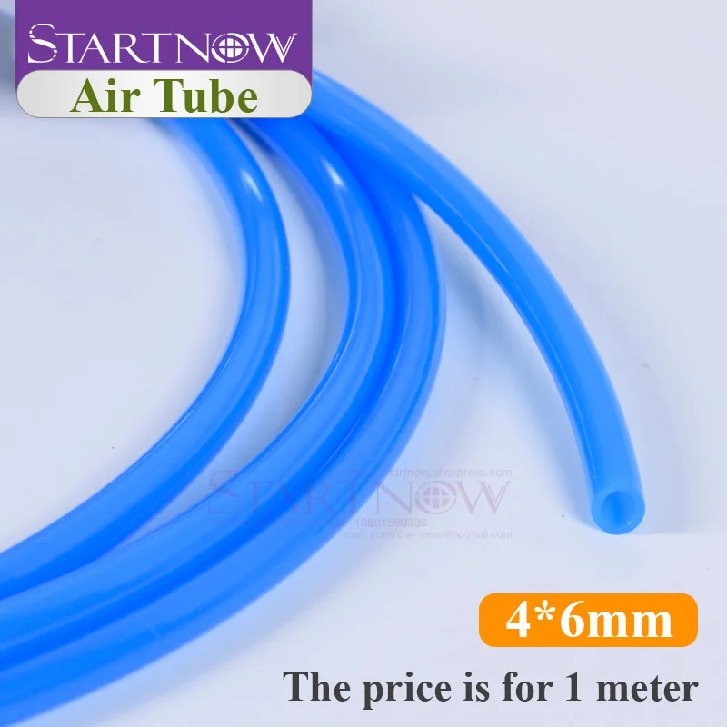 Blue Air Tube Flexible Hose 6x4mm Polyurethane Pipe Pneumatic PU Tubing ...