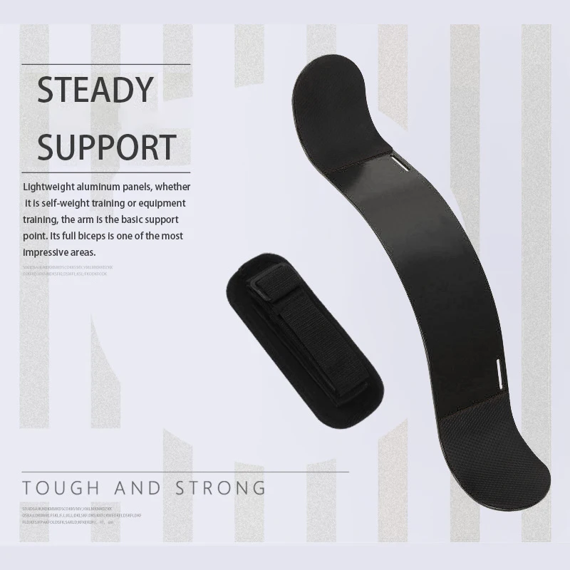 Weightlifting Arm Blaster Adjustable Aluminum Bodybuilding Bomber Bicep ...