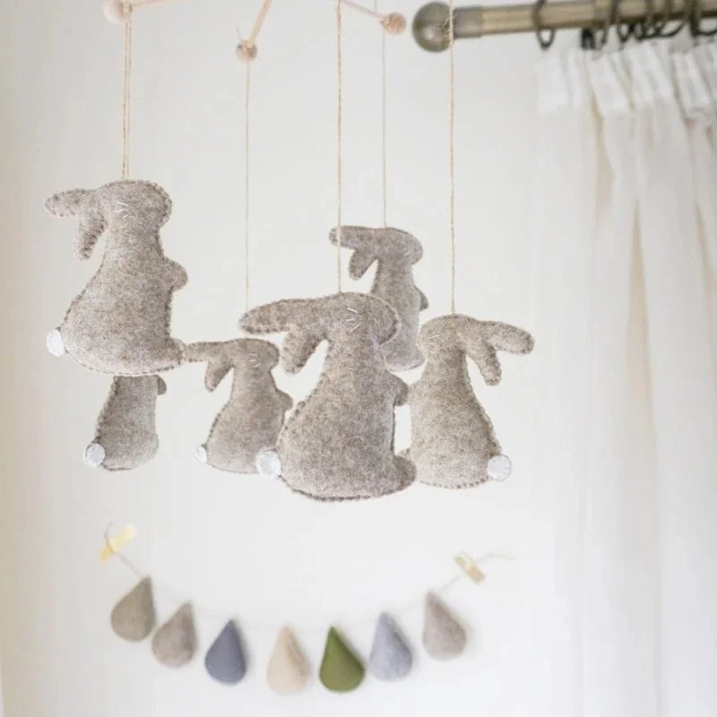 Nordic-Felt-Rabbit-Garlands-Party-Banner-String-Pulling-Flag-Kids-Room-Wall-Hanging-Decor ...