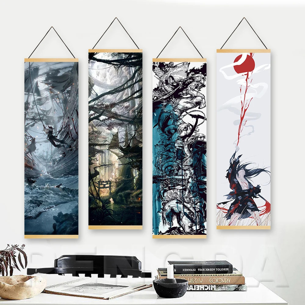 Wall Scroll Poster Home Decor | Japanese Scroll Pictures | Japan Scroll ...