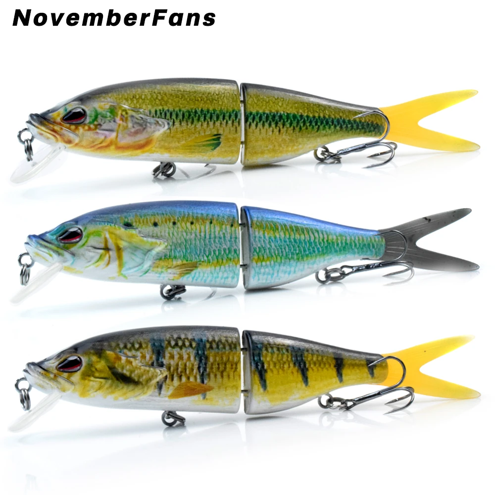 NovemberFans Yeedye 17cm 51.5g Jointed Swimbait for Bass Fishing Hard ...