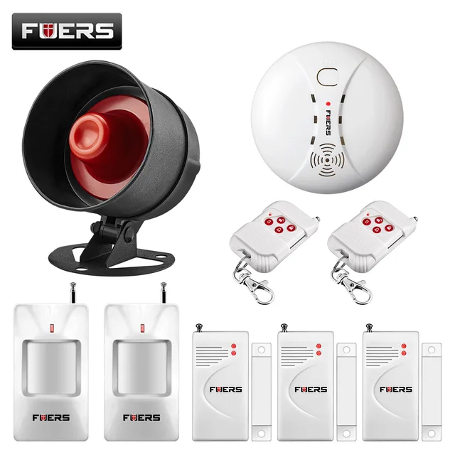 FUERS Home Alarm System On-site Loudspeaker Alarm Accessories Wireless ...