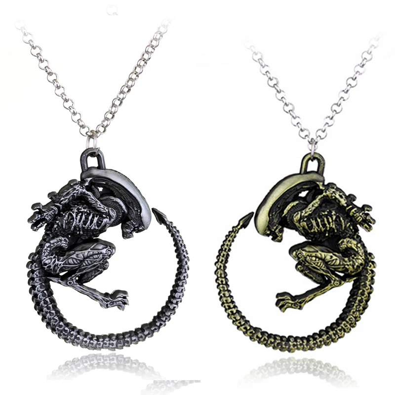 Movie Jewelry Punk Keychain Warrior Alien Goth Horror Giger Pendant ...