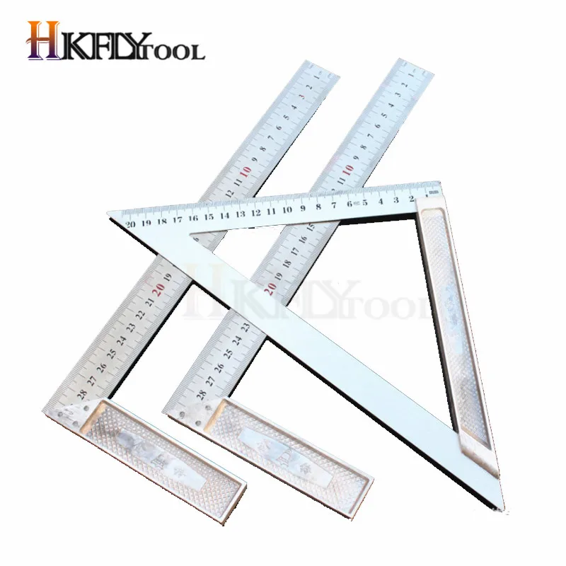 300MM Aluminum alloy square ruler right angle 90 Turning ruler ...