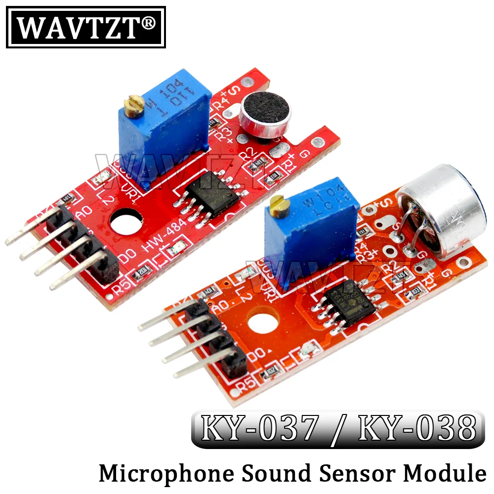 Wavtzt Microphone Voice Sound Sensor Detection Module For Arduino Avr Pic Analog Digital Output