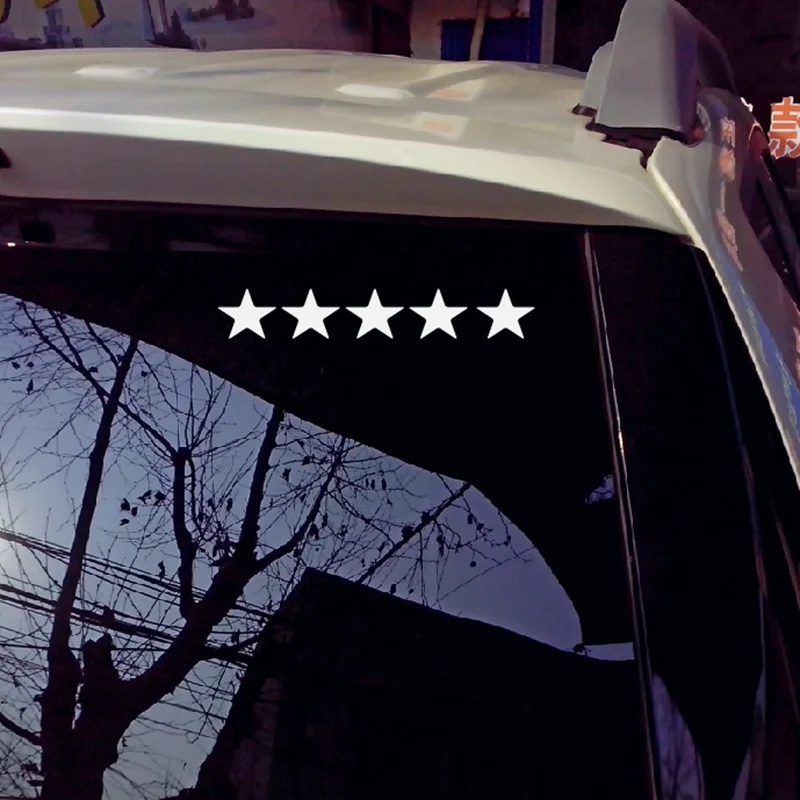 Reflective-Car-Sticker-100-Five-Star-Decorate-Decals-Vinyl-Cover ...