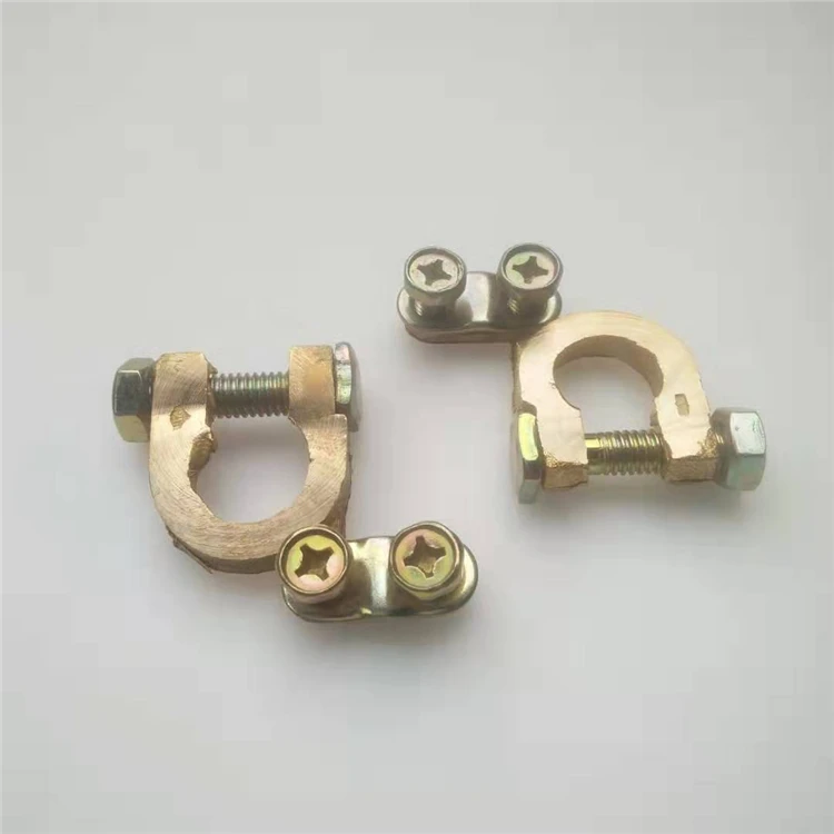 Thickened pure copper car battery clamp pile head battery connector ...