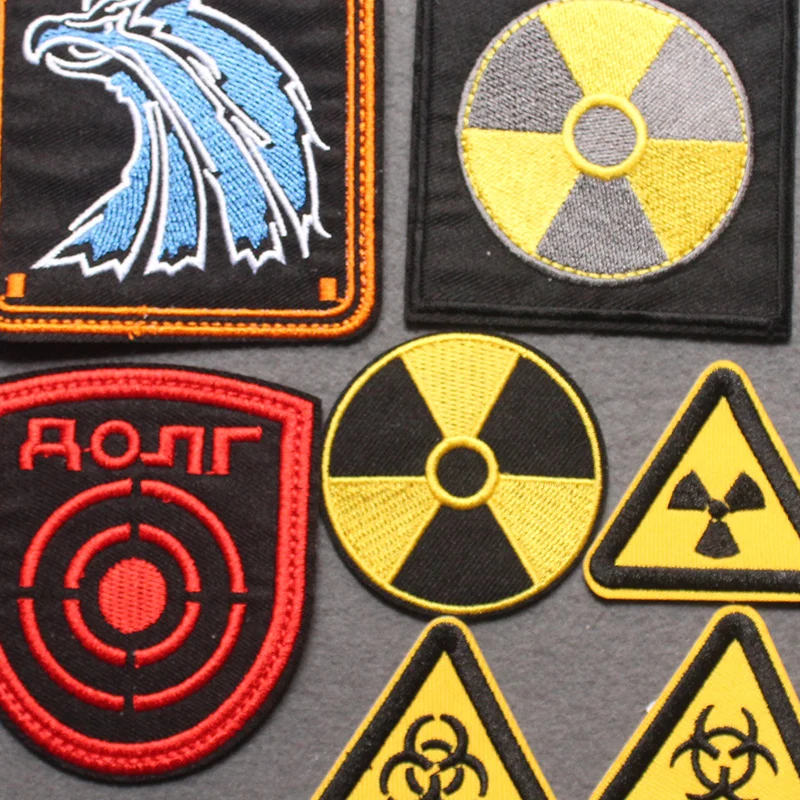 Nuclear Biochemical Warning sign Patches STALKER Badge Patch ...