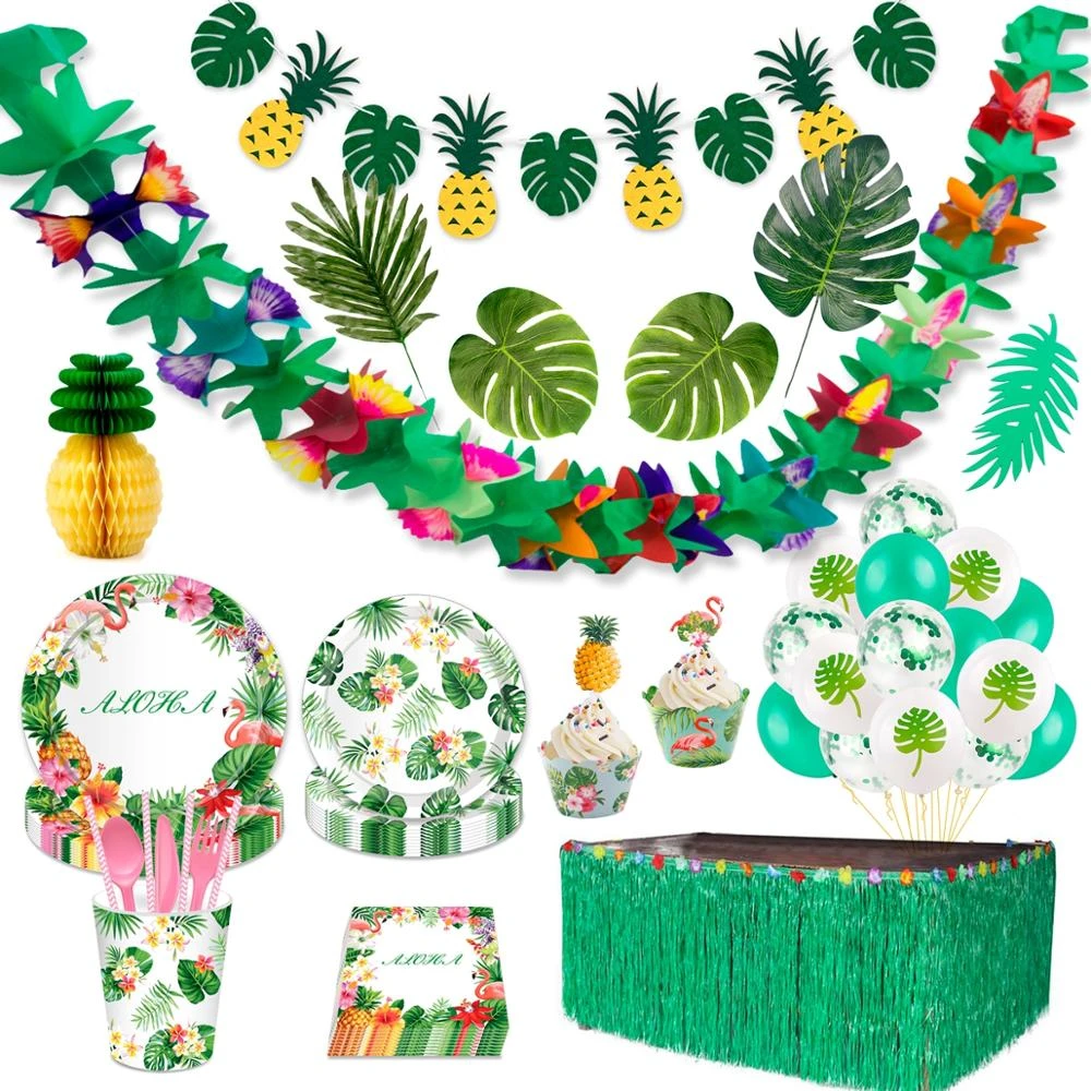 Diy Hawaiian Party Decoration Hawaii Summer Tropical Party Supplies ...