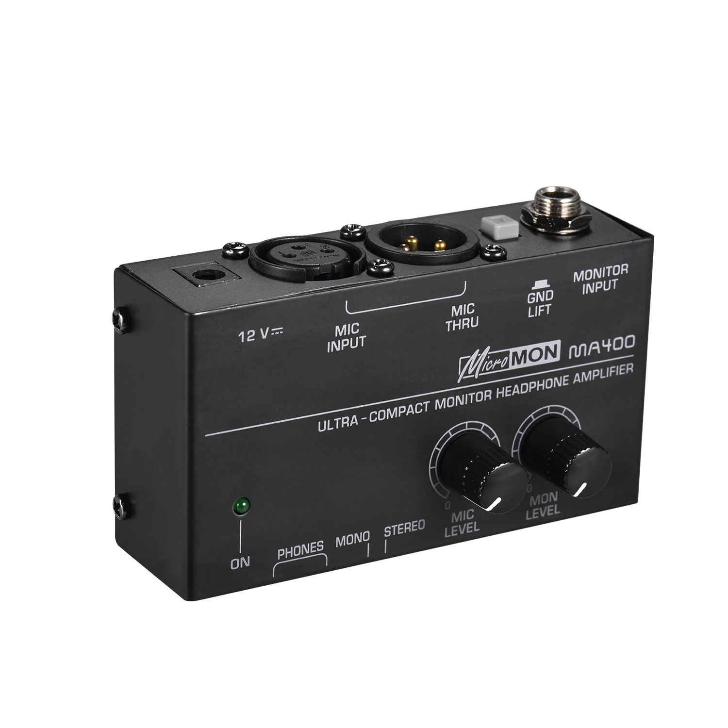Microphone headphone amp