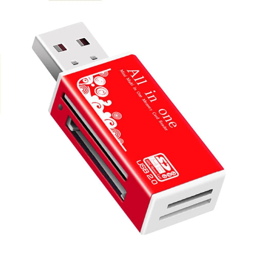 Lecteur de carte USB 2.0 - RNCYN - 4 en 1 - Compatible Micro-SD/TF/MS ...