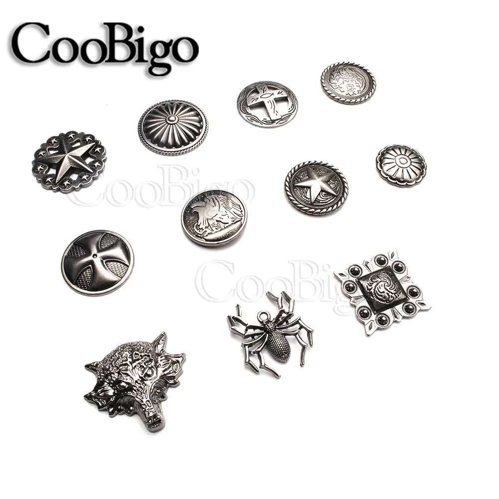 Juego-de-5-tachuelas-de-Metal-para-bolso-de-cuero-tachuelas-remachadas ...