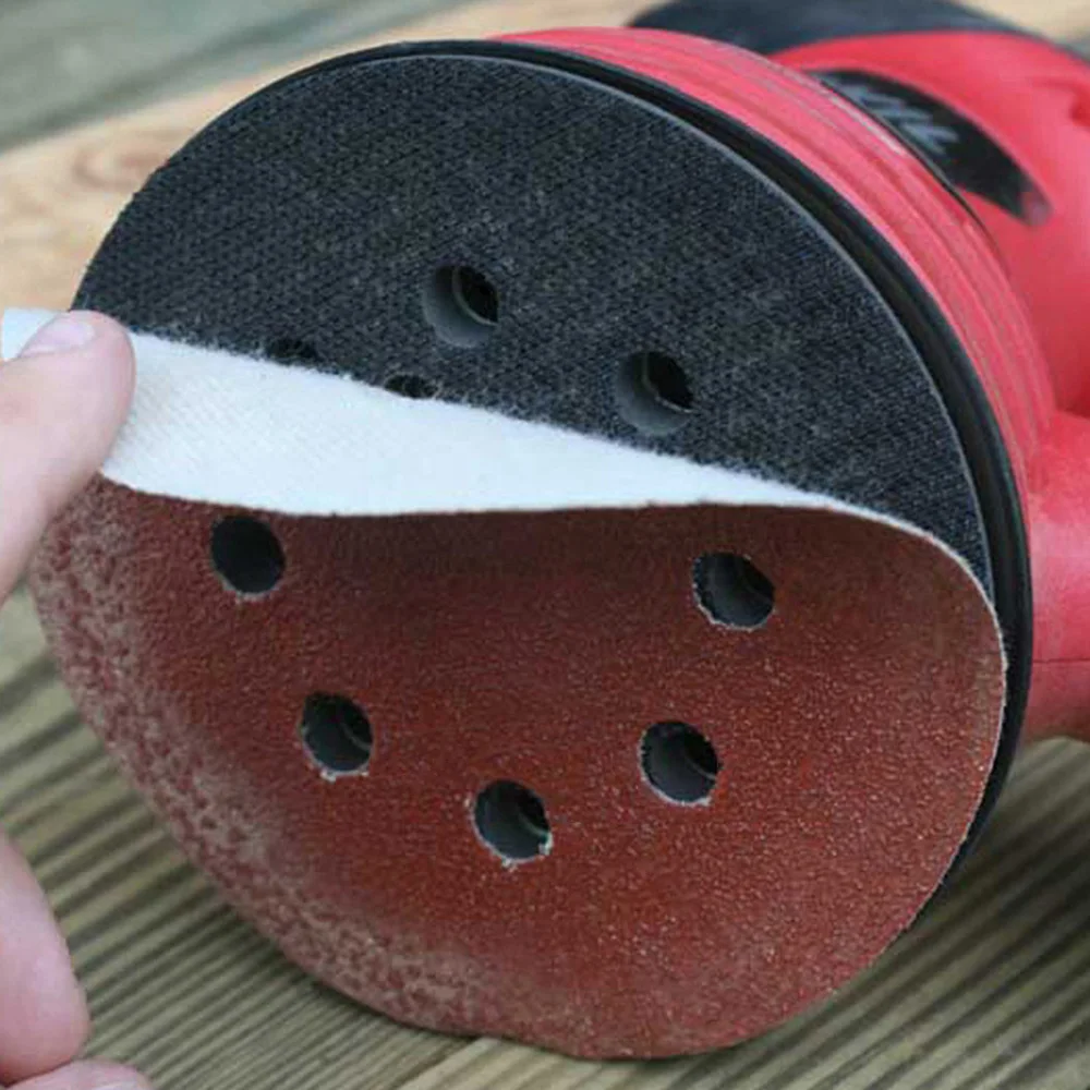 100Db 125 Mm -Es Csiszoló Tárcsák Horoghurok Csiszolópapír Lap 8 Lyukú ...