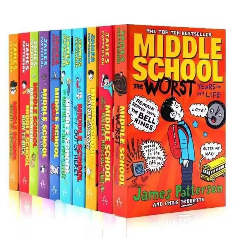 10 Books set Middle School English Reading Books Hell High School Life 10 Books set Middle School English Reading Books Hell High School Life