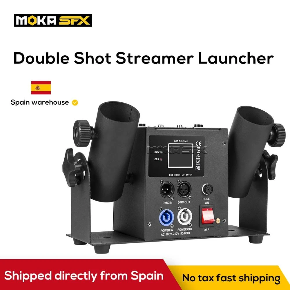 Moka Sfx 2 Shot Confetti Machine Double Shot Streamer Launcher Electric ...