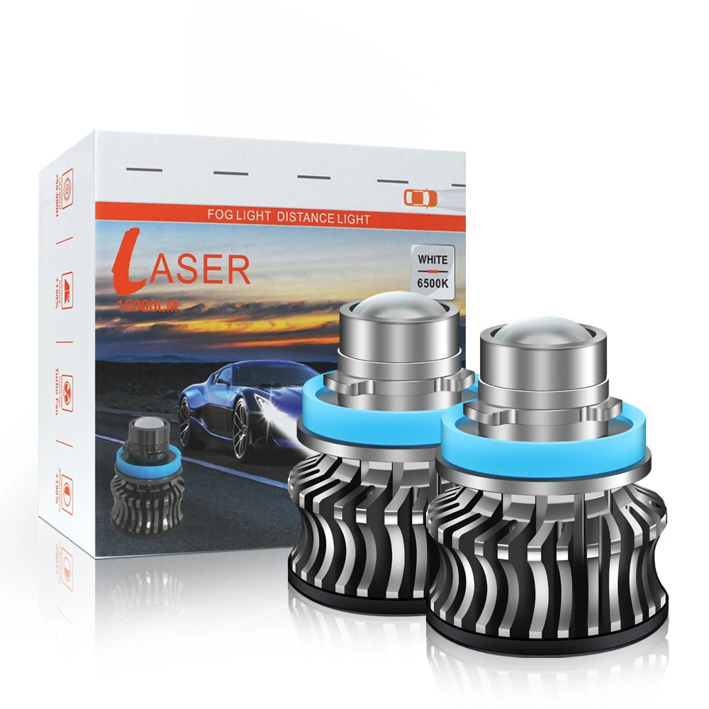 Automobile Laser Fog Light Small Steel Cannon Lens Modified Led ...