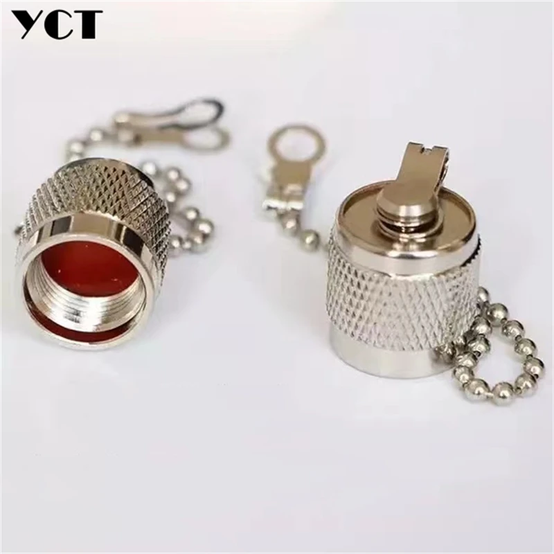 10pcs TNC dust cap plug female with chain for RF coaxial connector dust ...