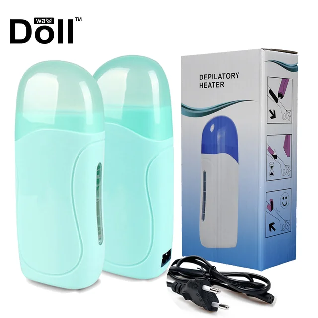 DOLL WAX 3 In 1 Roll On Hair Removal Cream Sets Depilatory Wax Heater ...
