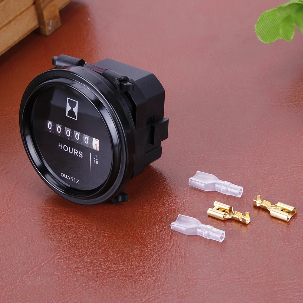 12v-24v-36v-Mini-Hour-Meter-Marine-Boat-Engine-2-Round-Waterproof-Gauge ...
