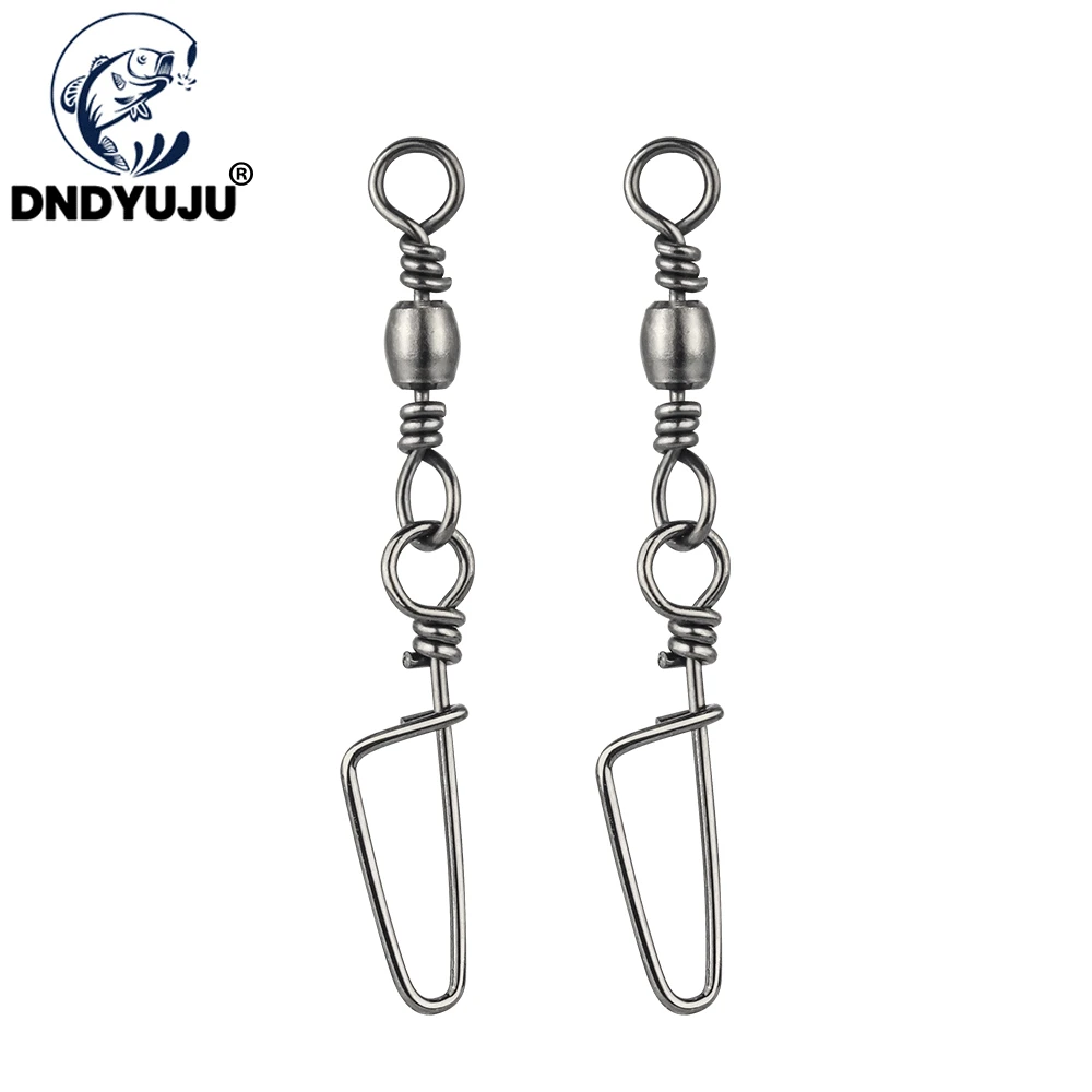 DNDYUJU 20 stücke Schwenkt Angeln Edelstahl Barrel Swivel Bal 6 #8 # 12 ...