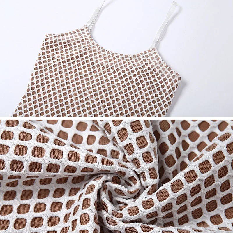 Urban Outfit Patchwork Fishnet Dress - Allkpop Shop