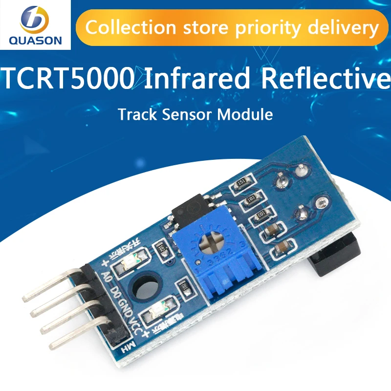 TCRT5000 Infrarot Reflektierende IR Lichtschranke Barrier Linie Track Sensor Modul blau ...