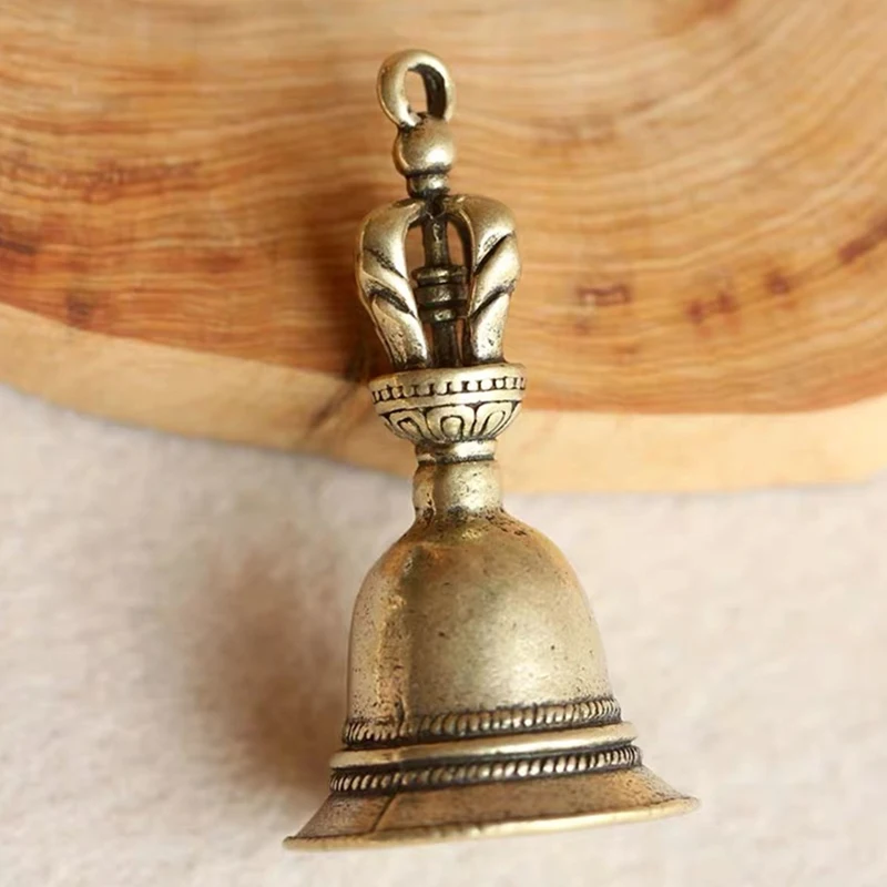Creative Tibetan Bronze Bell Brass Handicraft die casting Drop Bell Key ...